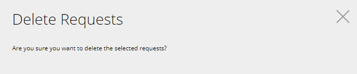 Delete a Request – AuditDashboard Help Center