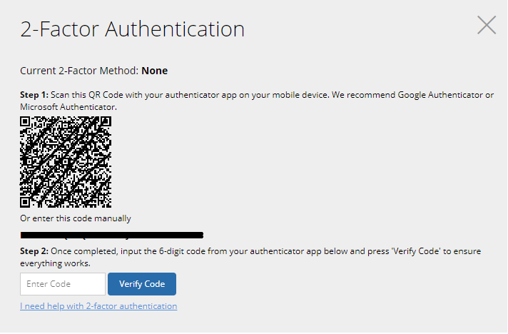 Set up Multi-Factor Authentication (MFA) / 2FA – AuditDashboard Help Center